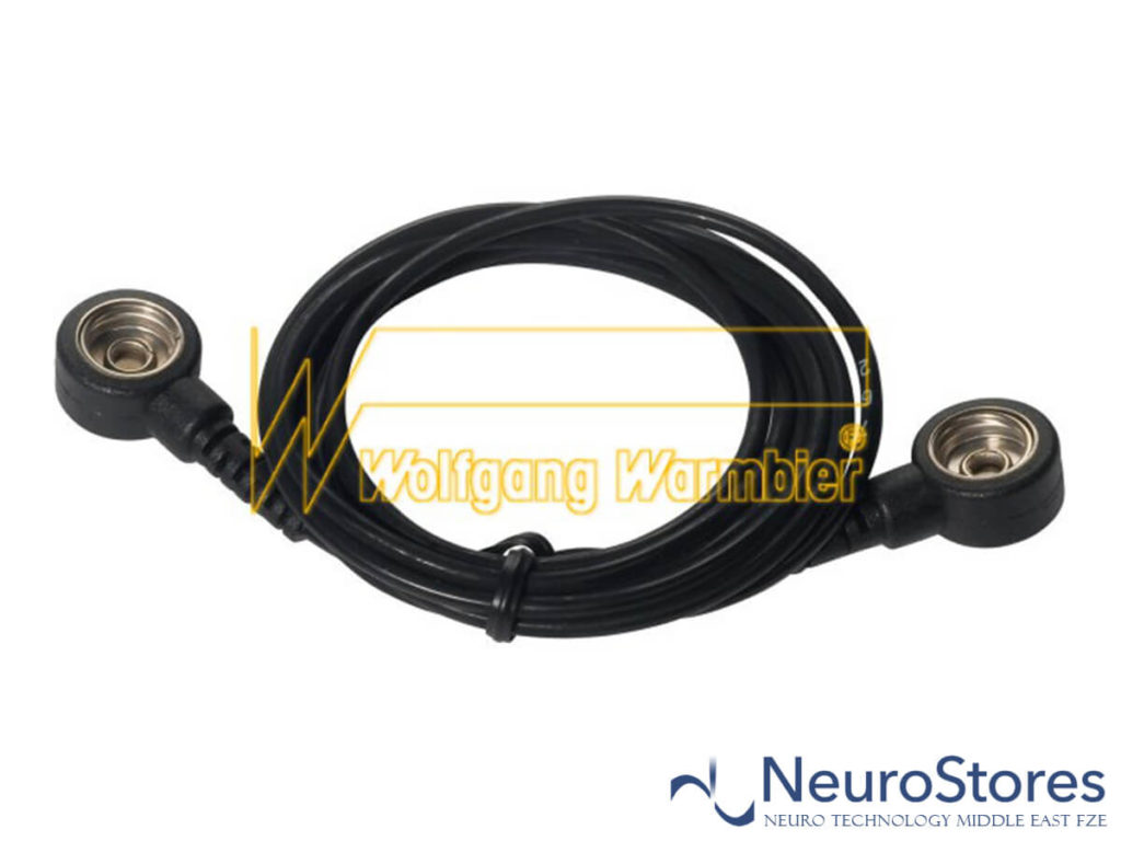 Connection Cord, 1.5 m, without Resistor, 10 mm/10 mm Snap - NeuroStores